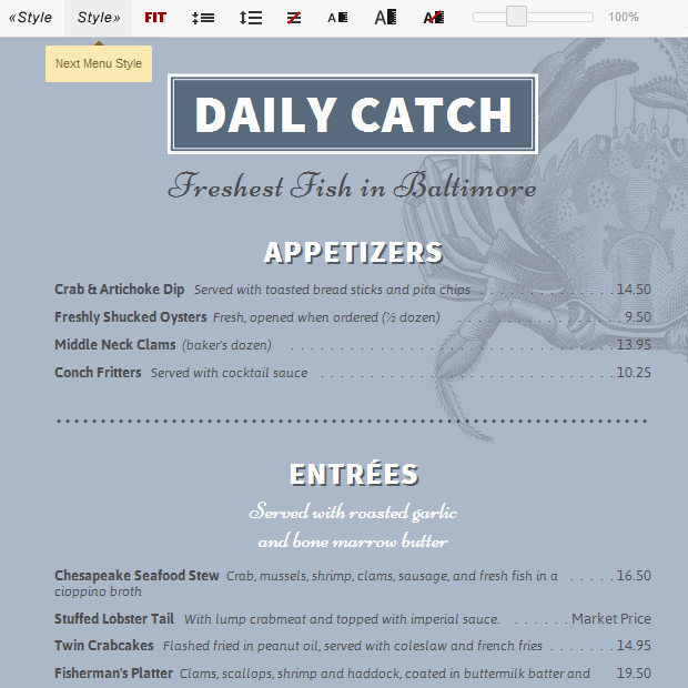 iMenuPro · How to make a Restaurant Menu, Change your Menu Design with ...