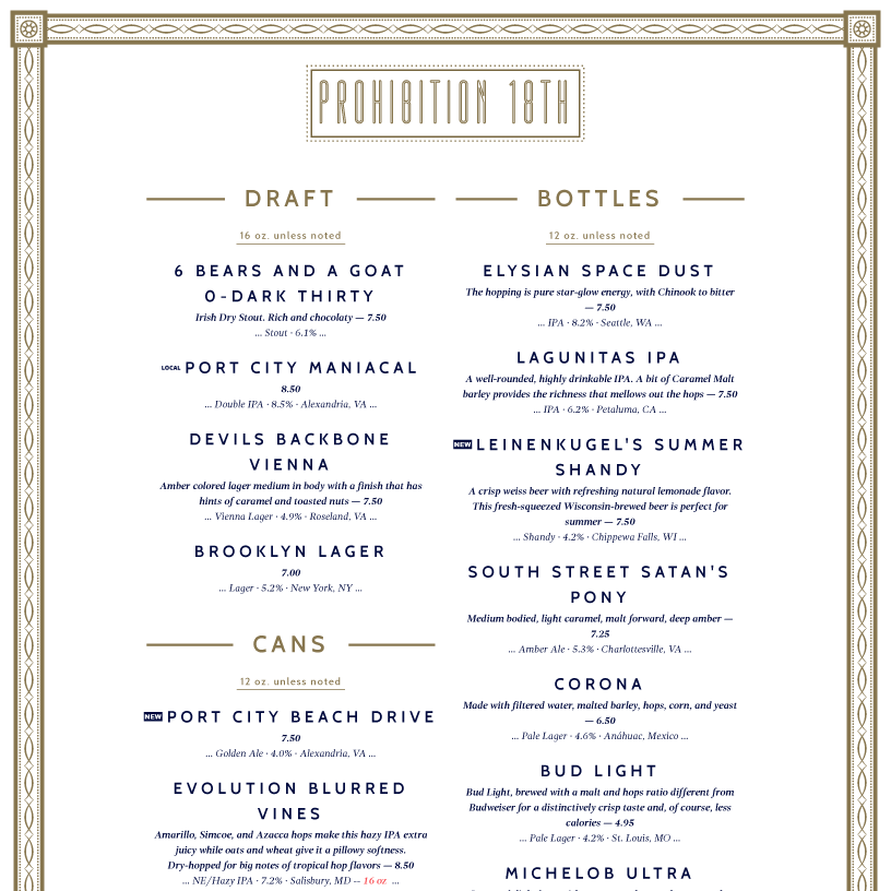 Menu Templates for Restaurants · iMenuPro