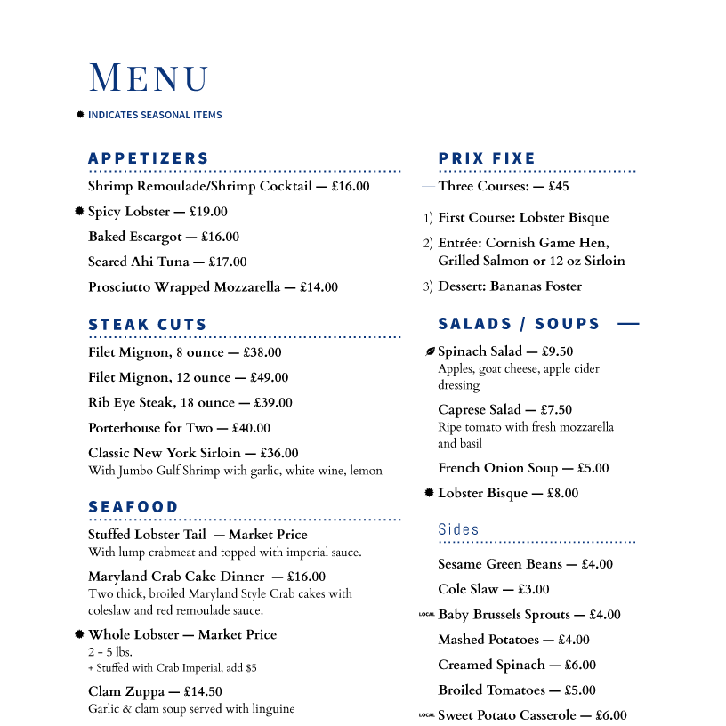 IMenuPro Restaurant Menu Templates Menu Software IMenuPro Restaurant Menu Templates Menu Software